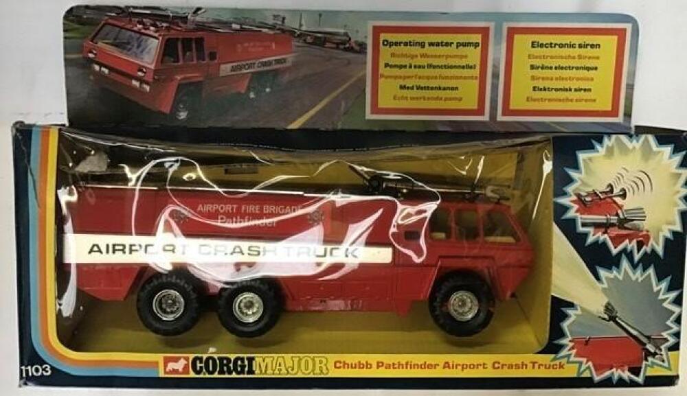 Corgi: A collection of assorted fire fighting vehicles to include 1103 ...