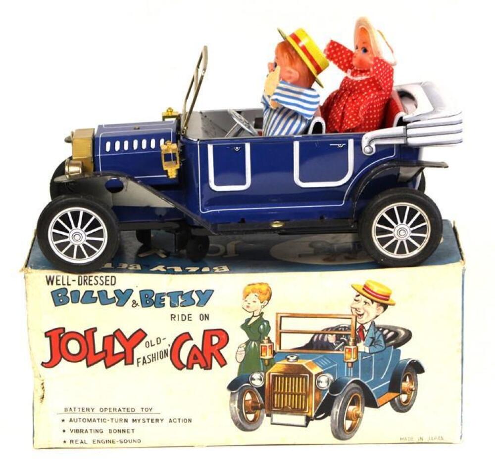 Jolly Old Fashioned Car: A boxed, battery operated, tinplate, Well ...