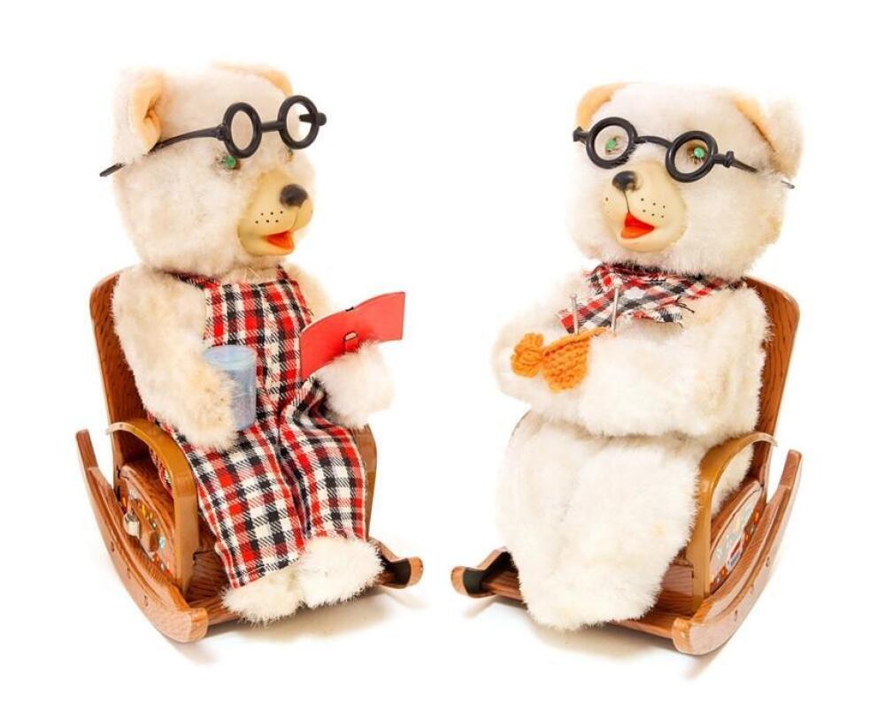 Father Bear: A boxed, battery operated, tin and plush, Father Bear ...