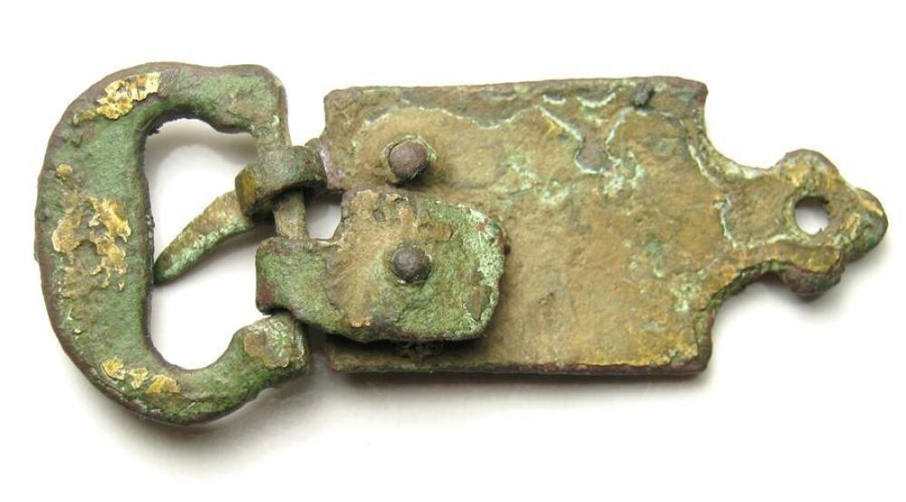 Medieval Zoomorphic Buckle. Circa 12th - 13th century AD. Size: 37.30 ...