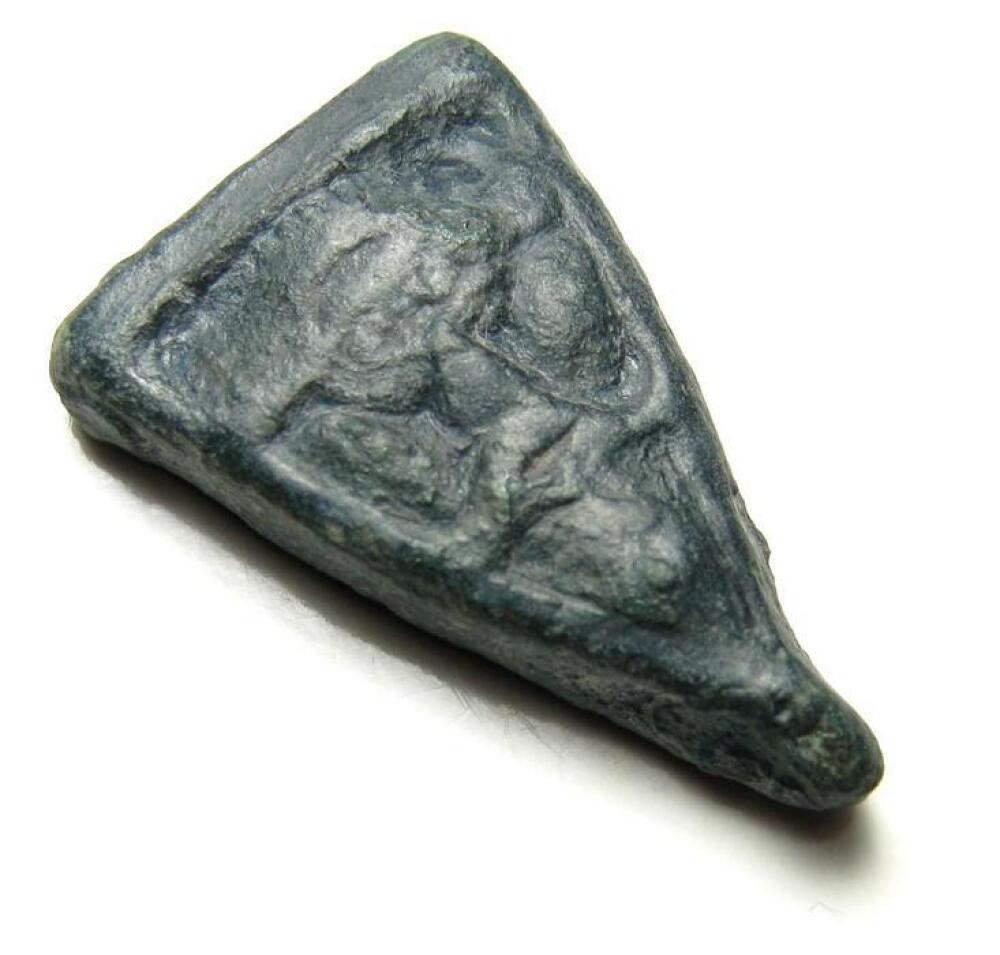 Anglo-Saxon Pressblech Die. Circa 8th - 9th century. Size: 32.36 mm. A ...