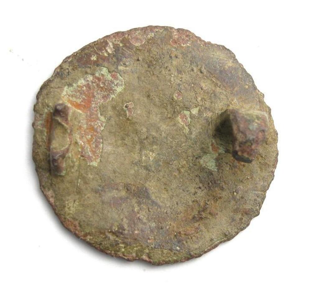 Anglo-Saxon Disc Brooch. Circa 9th - 10th century AD. Copper-alloy, 3. ...