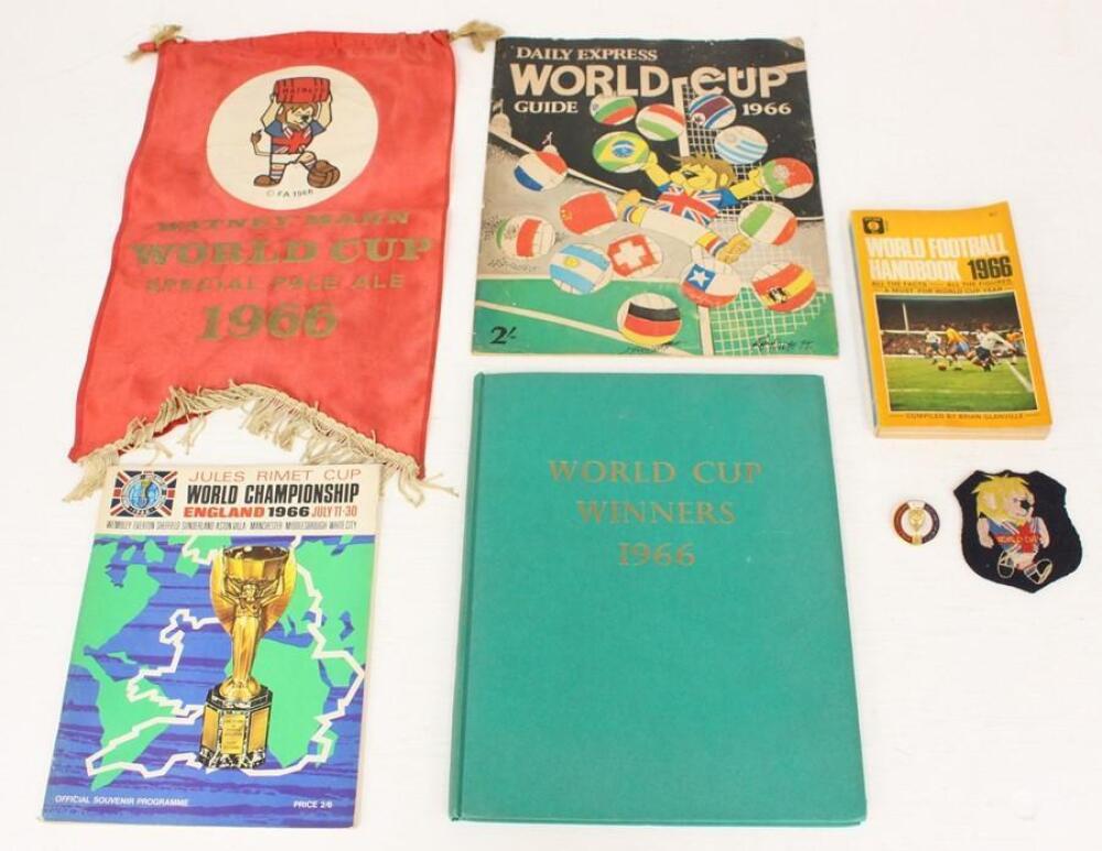 A 1966 World Cup Watney Mann pennant; together with a 1966 World Cup ...