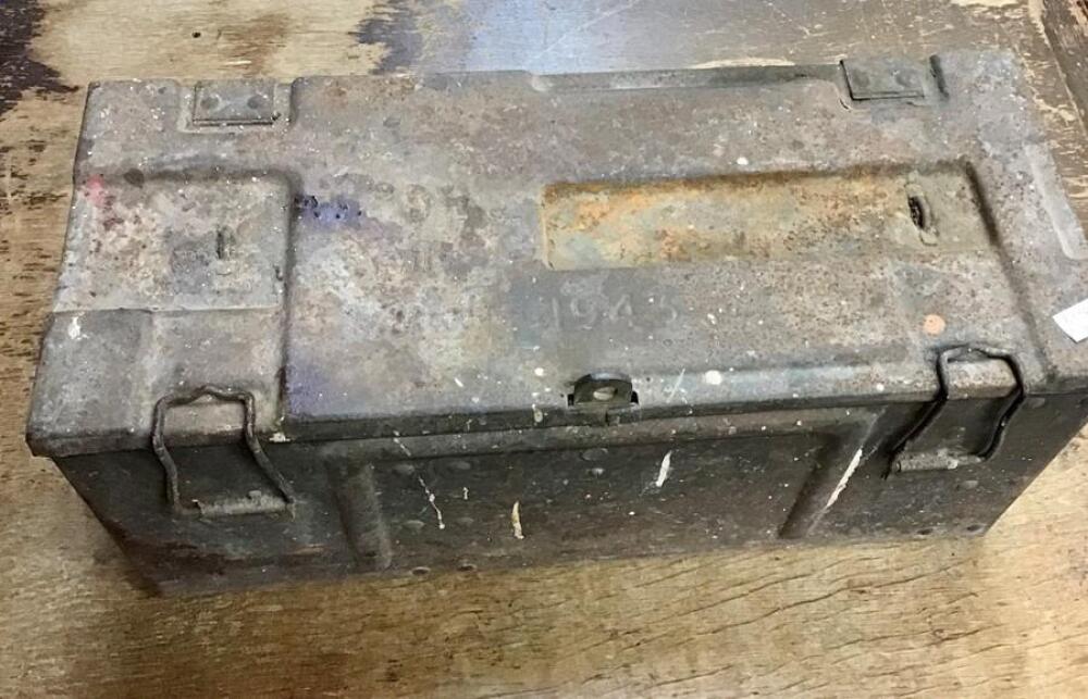 Original British Military Metal Ammunition Box stamped 1943, P59 II ...
