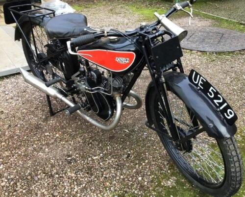 Vintage Motorcycle: 1927 Dunelt 250cc Model K. First registered 17/1 ...