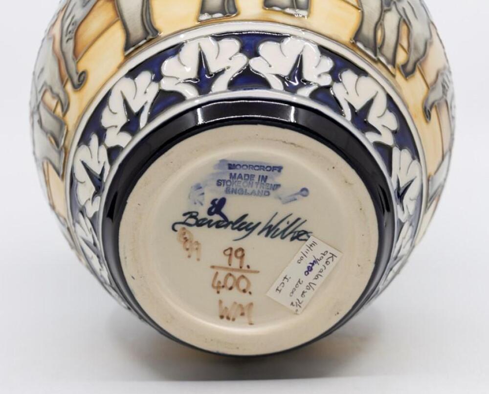 Moorcroft Kerala pattern globular vase after Beverly Wilkes, limited ...