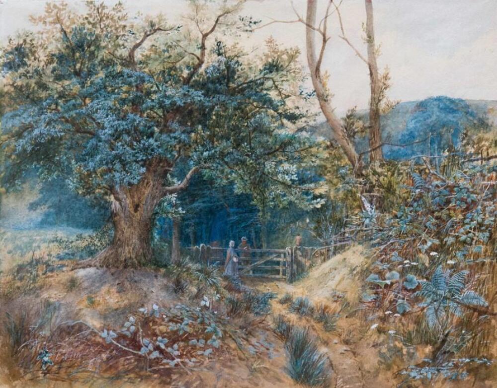 Frederick Hines (British, fl.1875-1928), The Conversation, signed l.l ...