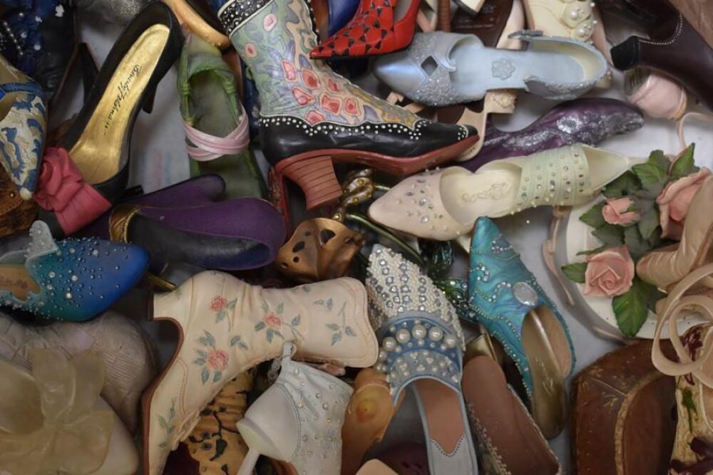 A large collection of resin shoes mainly limited edition Just the Right ...