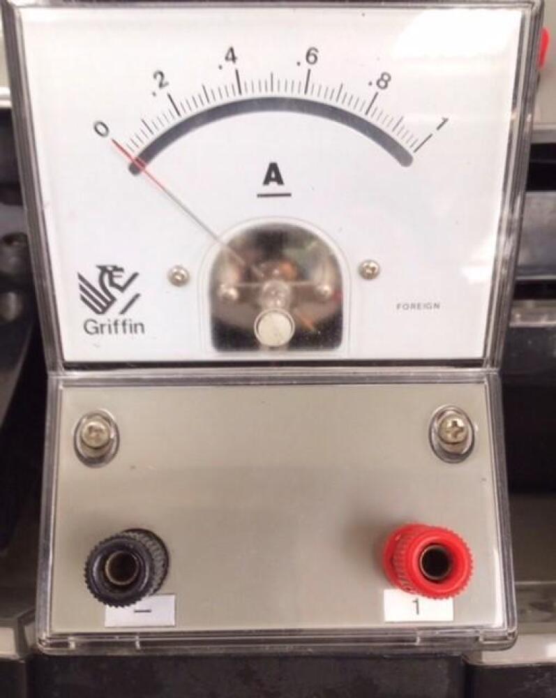 A collection of assorted Griffin ammeters and voltmeters (two boxes ...