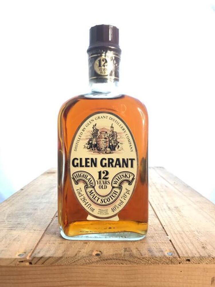 A boxed bottle of Glen Grant 12 Year Old Highland Malt Scotch Whisky ...