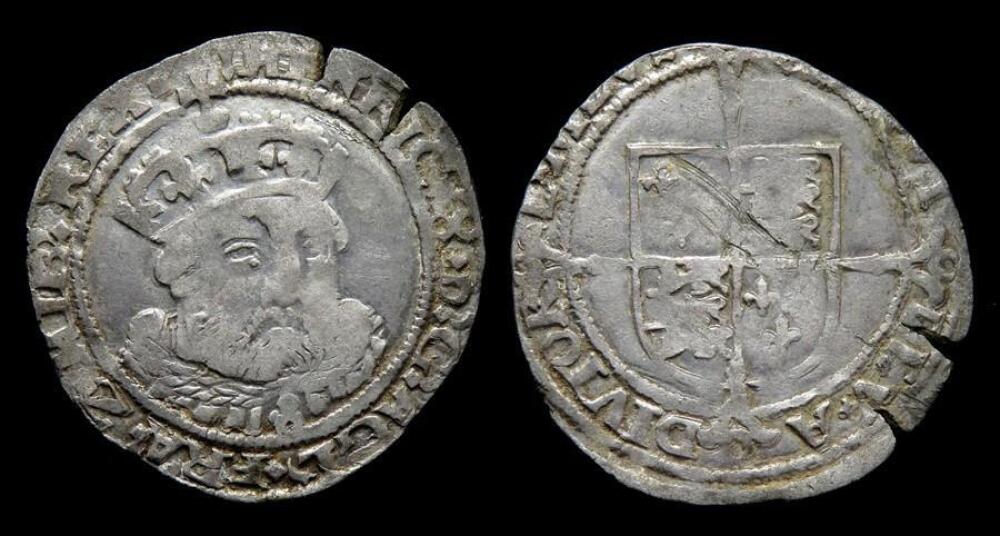 Henry VIII Posthumous groat struck under Edward VI. Tower mint, bust 5 ...