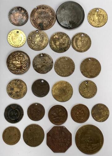 Large collection of British 18th, 19th & 20th century tokens, token ...