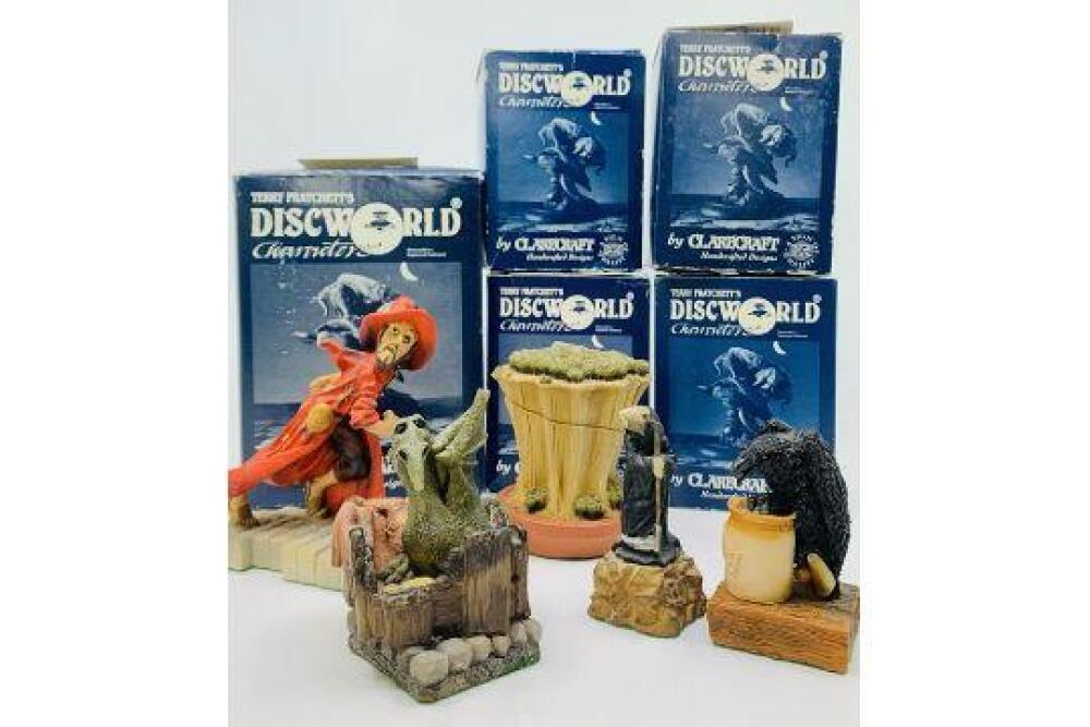 Clarecraft. Terry Pratchett's Discworld Characters. Collection of five figurines: Death of Rats ...
