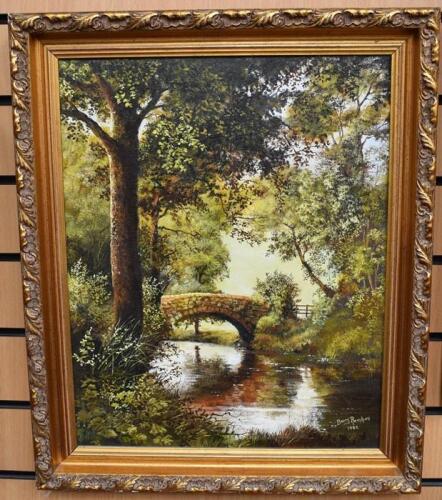 Barry Renshaw (Derbyshire Artist), Dovedale, oil on canvas, signed ...