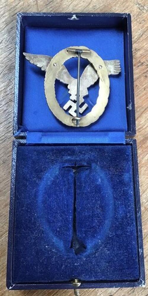 Rare WW2 German Luftwaffe Pilots/Observer’s Badge, Makers Mark G.E ...