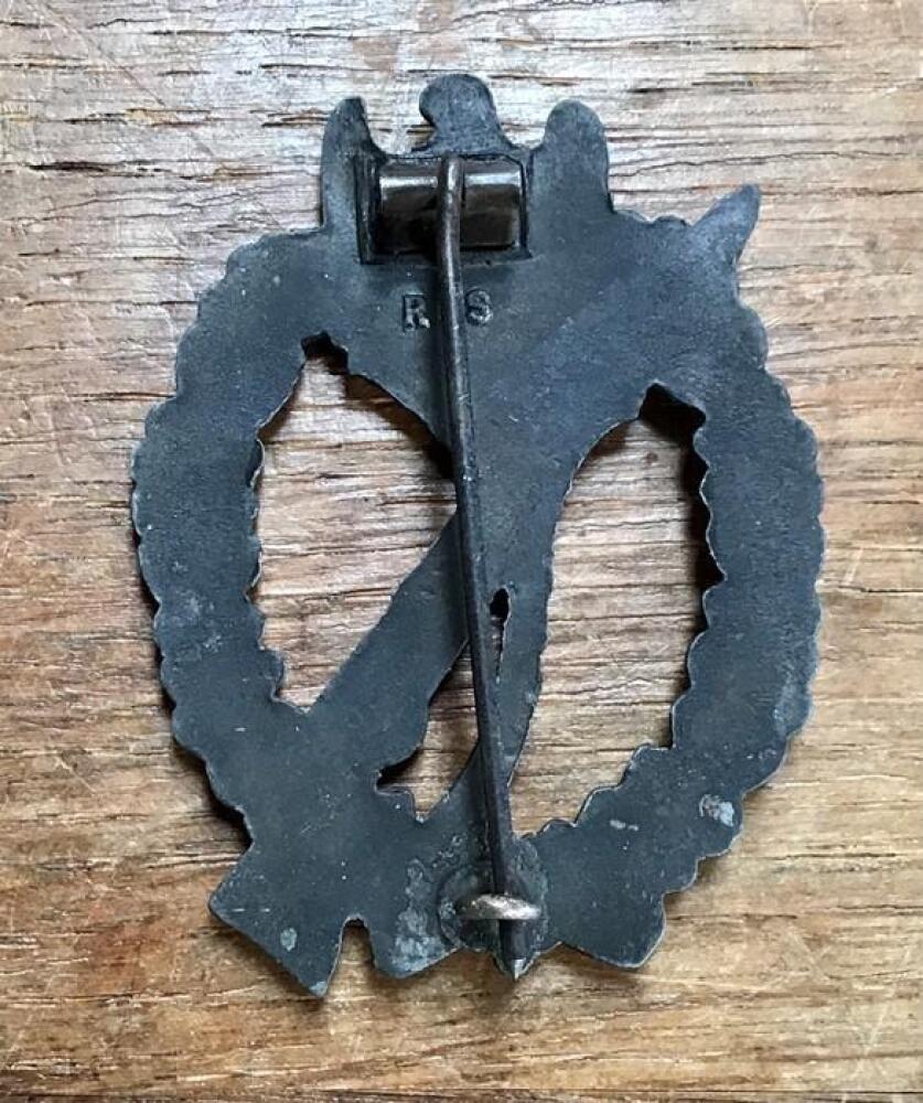 Army / Waffen-SS Infantry Assault Badge, 1940 in bronze, Makers Mark ...