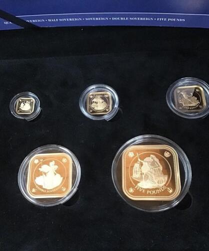 2019 Britannia four-sided 22ct Gold Definitive Sovereign Proof Set of ...