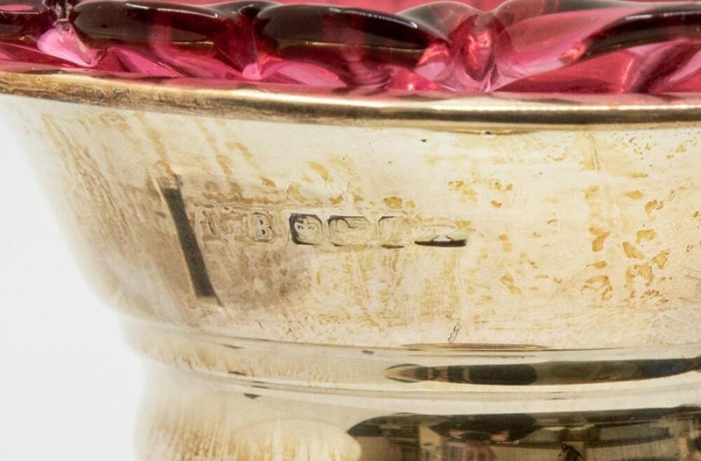 An early 20th Century large trumpet shaped vase, on circular base ...