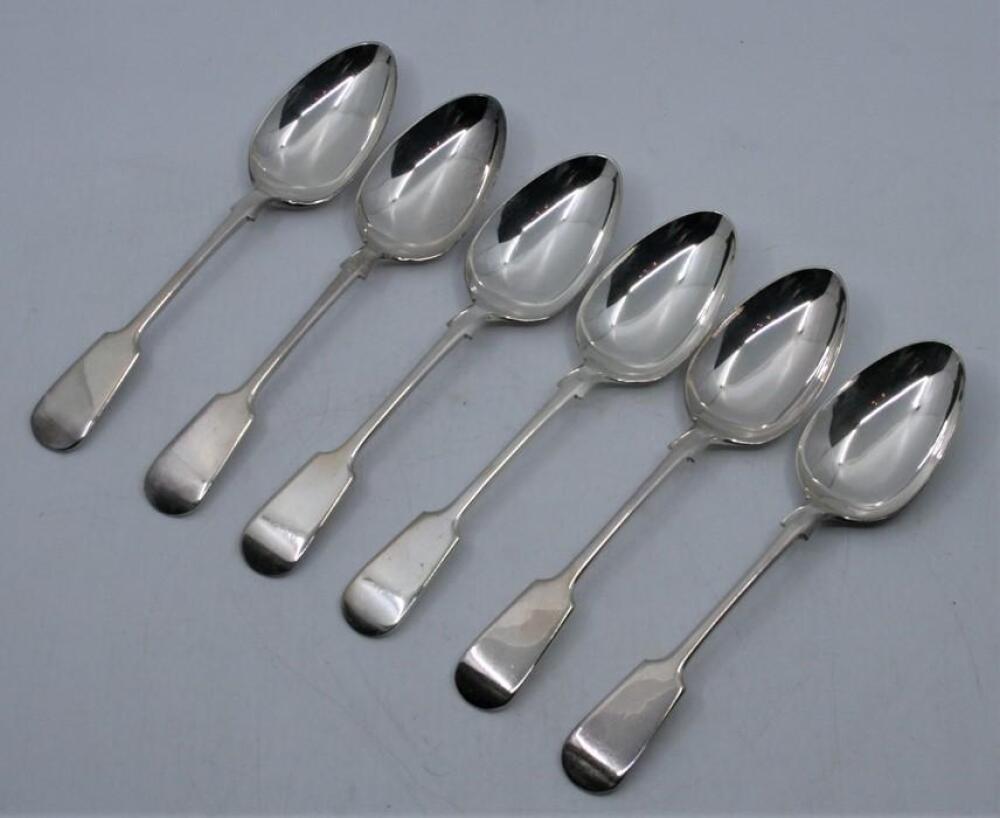 A set of six silver plated spoons, by A.B. & Co. (6)