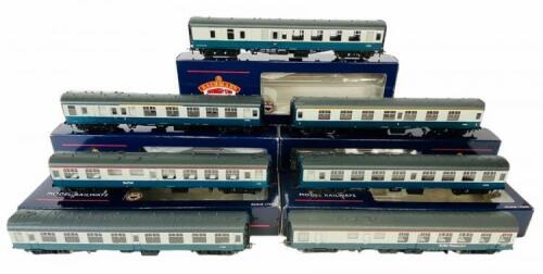 7x Bachmann OO Gauge Mk1 BR Blue/Grey Passenger Coaches. All appear in ...