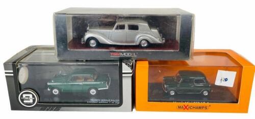 16x 1/43 Die Cast Assorted Model Cars. Examples include IXO, Minichamps ...
