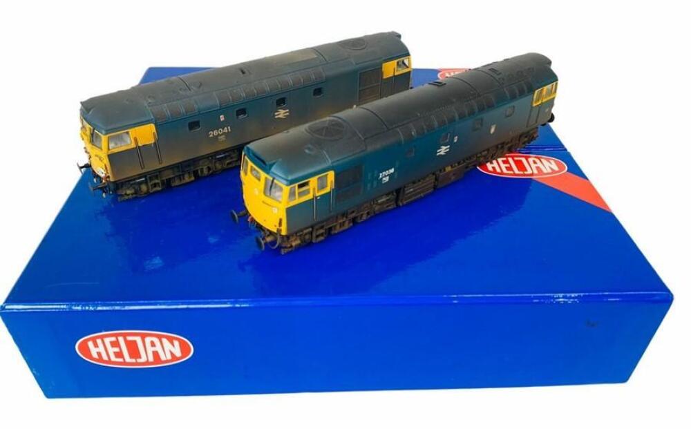 2x Heljan 'OO' Gauge Locomotives - Comprising of: 26041 BR Blue ...