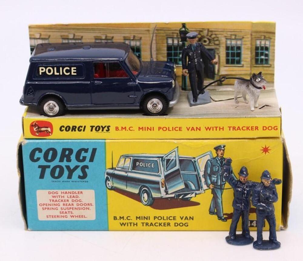 Corgi: A boxed Corgi Toys, B.M.C. Mini Police Van with Tracker Dog, 448 ...