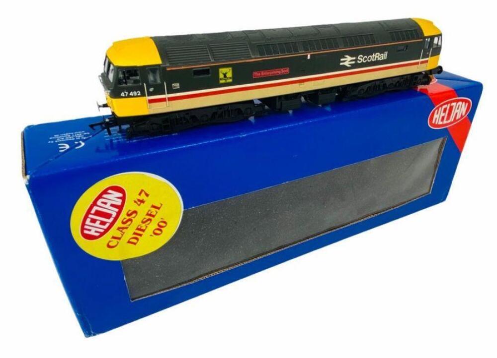 Heljan 'OO' Gauge Class 47492 Locomotive - Boxed - Repaint - Scotrail ...