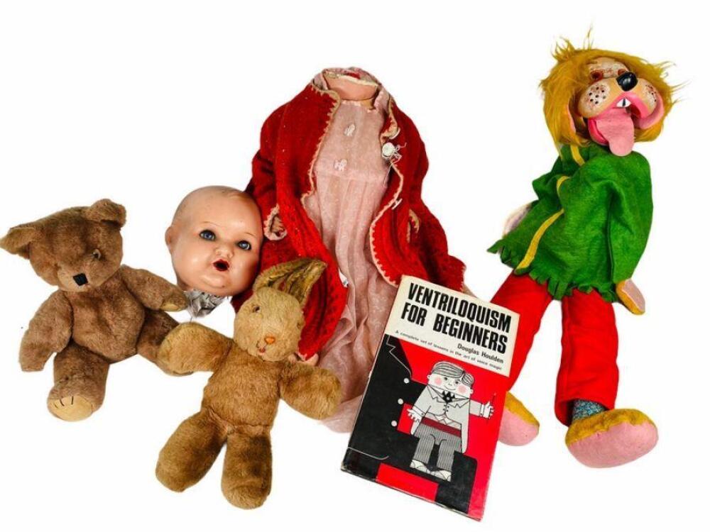 Ventriloquism Puppet, together with a Beginners Book by Douglas Houlden ...