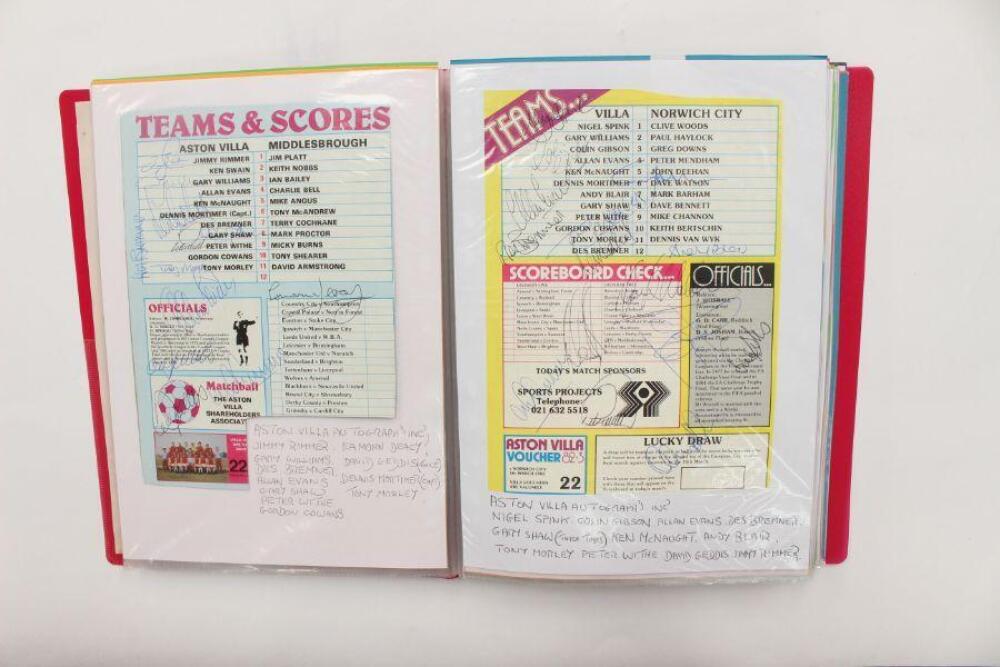 Autographs: An album containing a collection of sporting autographs to ...