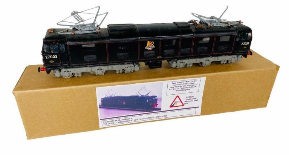 MSL Hobbies 'O' Gauge 7mm Class 77 EM2 Co-Co Locomotive - BR Black ...
