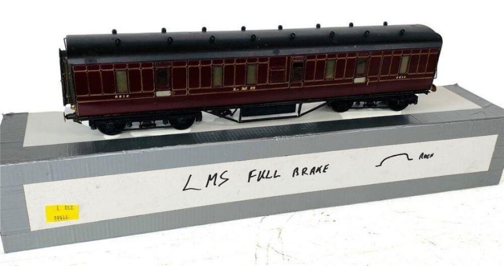 O Gauge 7mm Fine Scale LMS Full Brake Coach