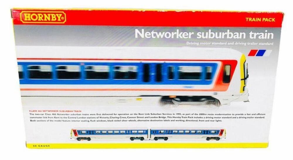 Hornby R2893 'OO' Gauge Class 466 'Networker Suburban' Train Pack ...