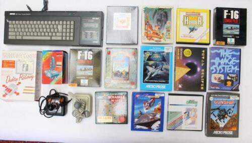 Amstrad: An Amstrad CTM 644 colour monitor, together with an Amstrad ...