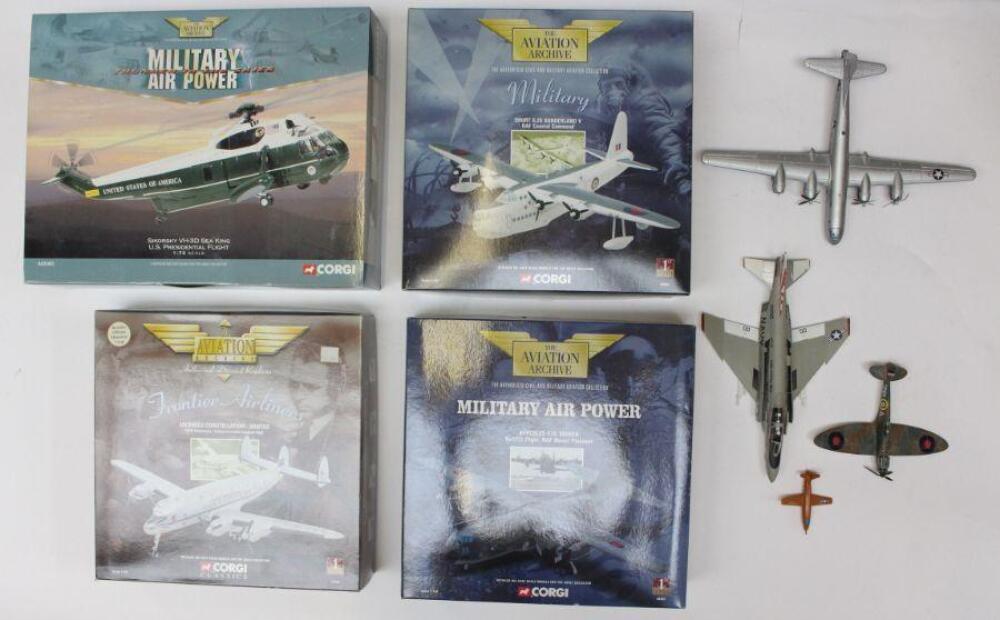 Corgi: A collection of four boxed Corgi Aviation Archive planes to ...