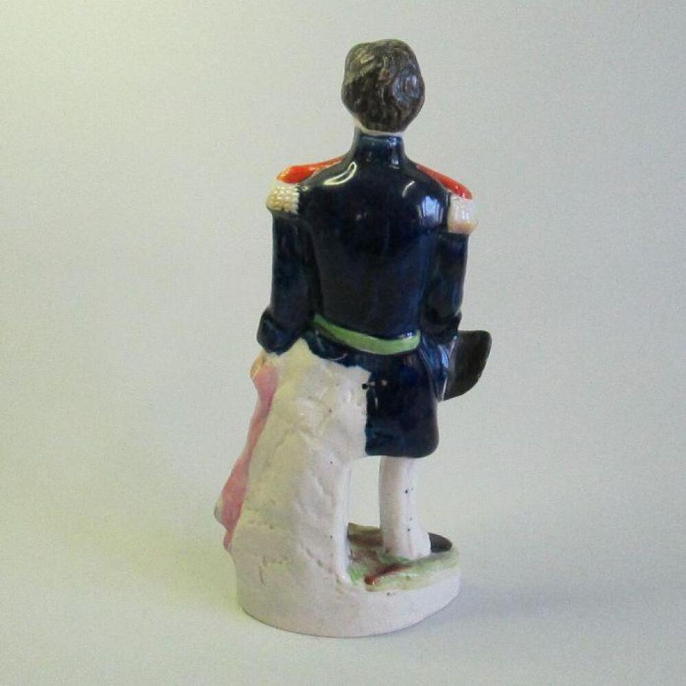 A rare Staffordshire figure titled C Napier Pugh figure similar to C ...
