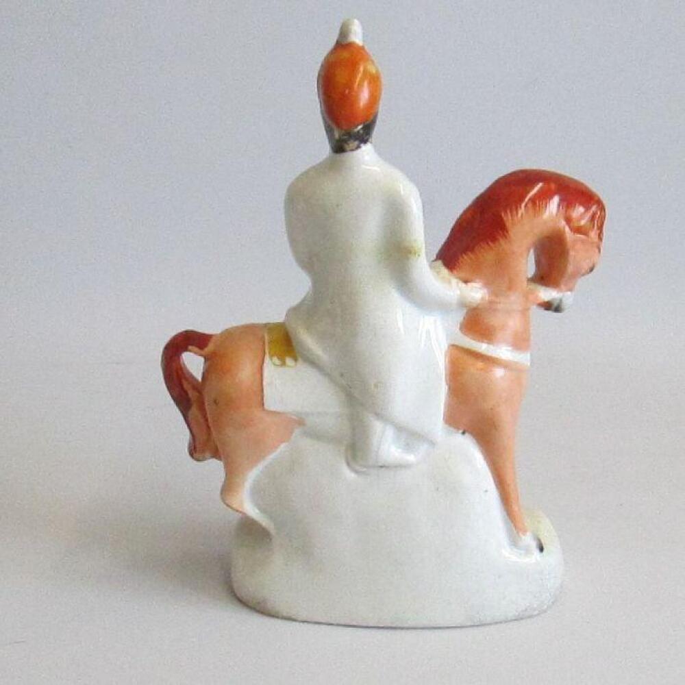 A Staffordshire figure of The Sultan on horseback. Pugh C figure 167 ...
