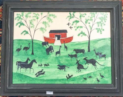Charlie Munro (American 21st century), Folk Art, Stag Noah's Ark ...