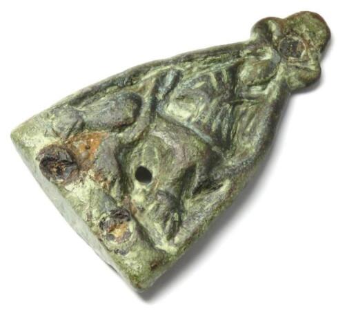 Viking Stirrup Mount. Circa, 11th century AD. Copper-alloy, 51.14 x 31. ...