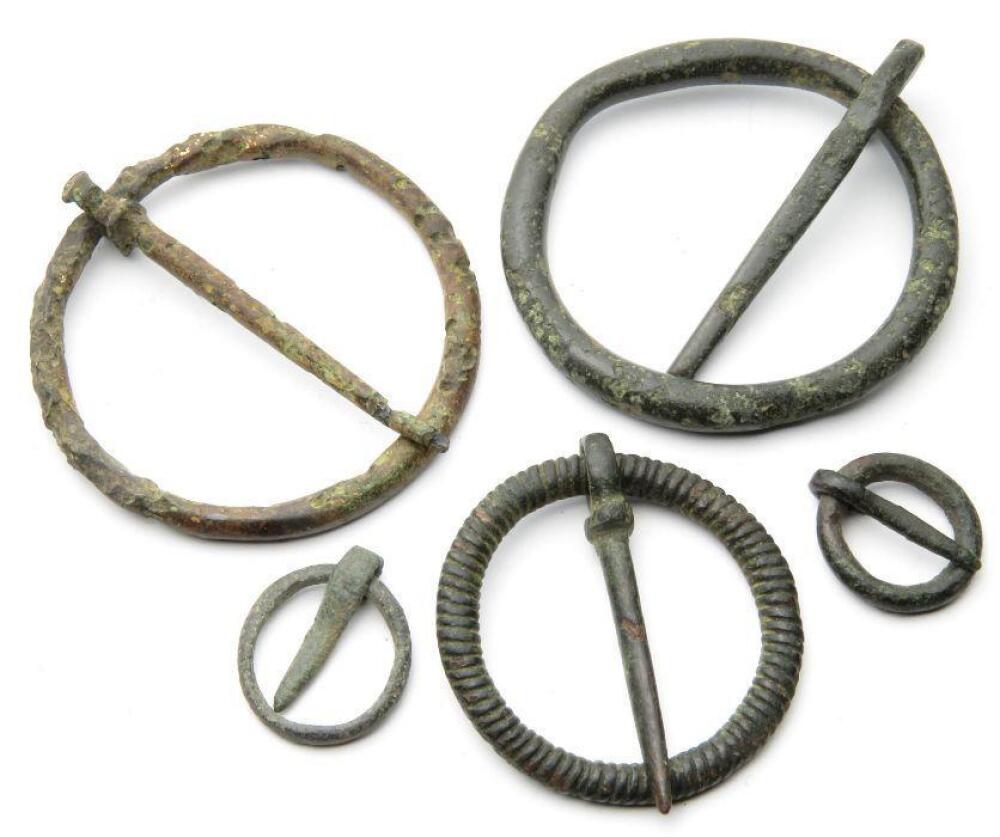 Medieval Annular Brooches Circa, 13th-16th century. A group of 5 ...