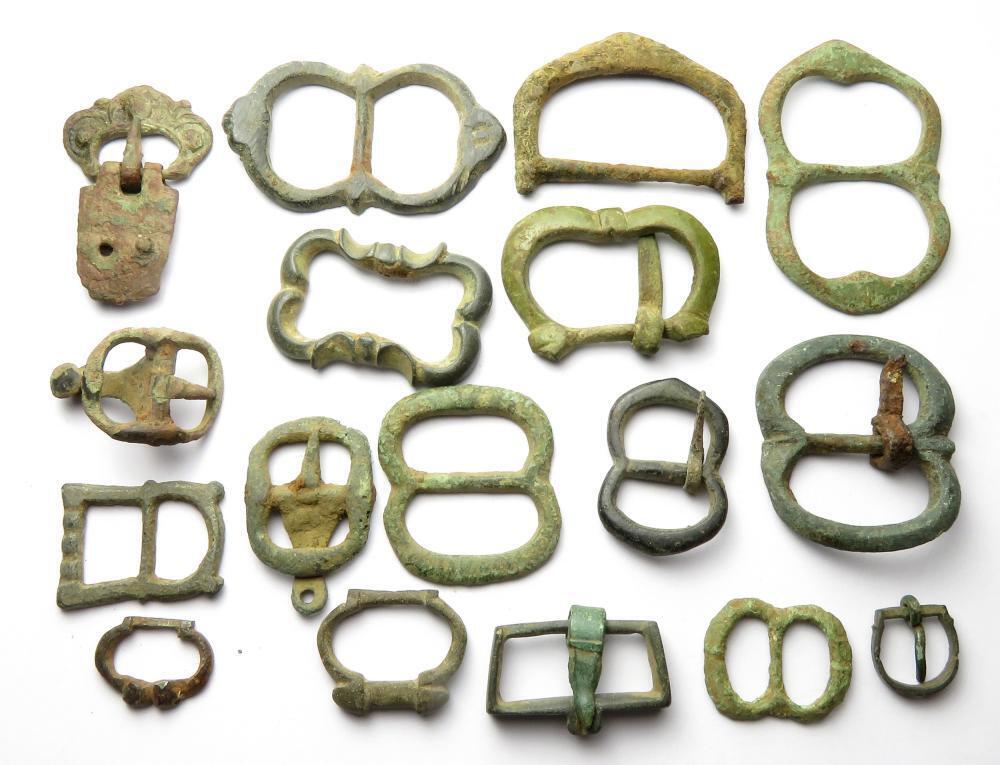 Collection of Medieval to Post-Medieval buckles, circa 13th - 18th ...