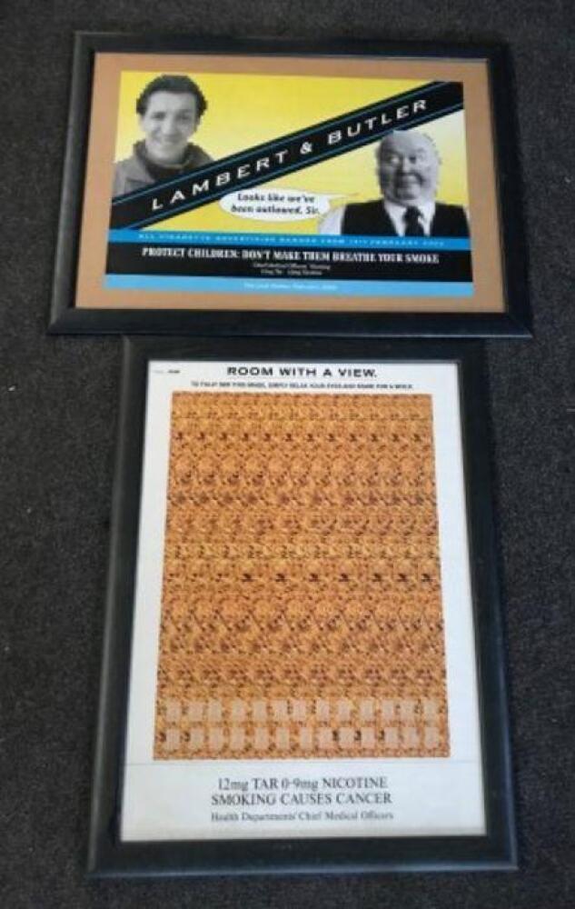 Lambert and Butler, the last poster before cigarette advertising was ...