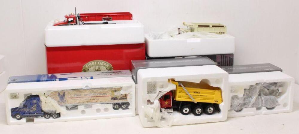 First Gear: A collection of five boxed First Gear models, 1:34 Scale ...