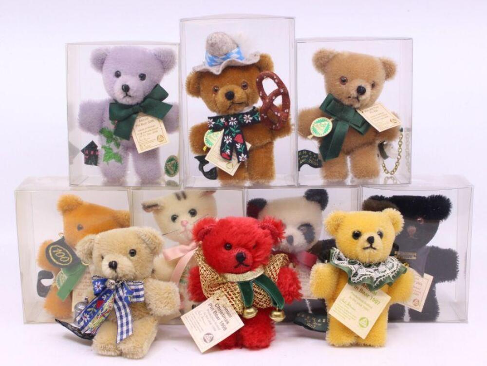 Hermann: A collection of seven boxed Hermann pin bears to comprise ...