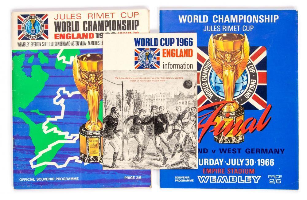 World Cup: An England v. West Germany, 1966 World Cup Final programme ...