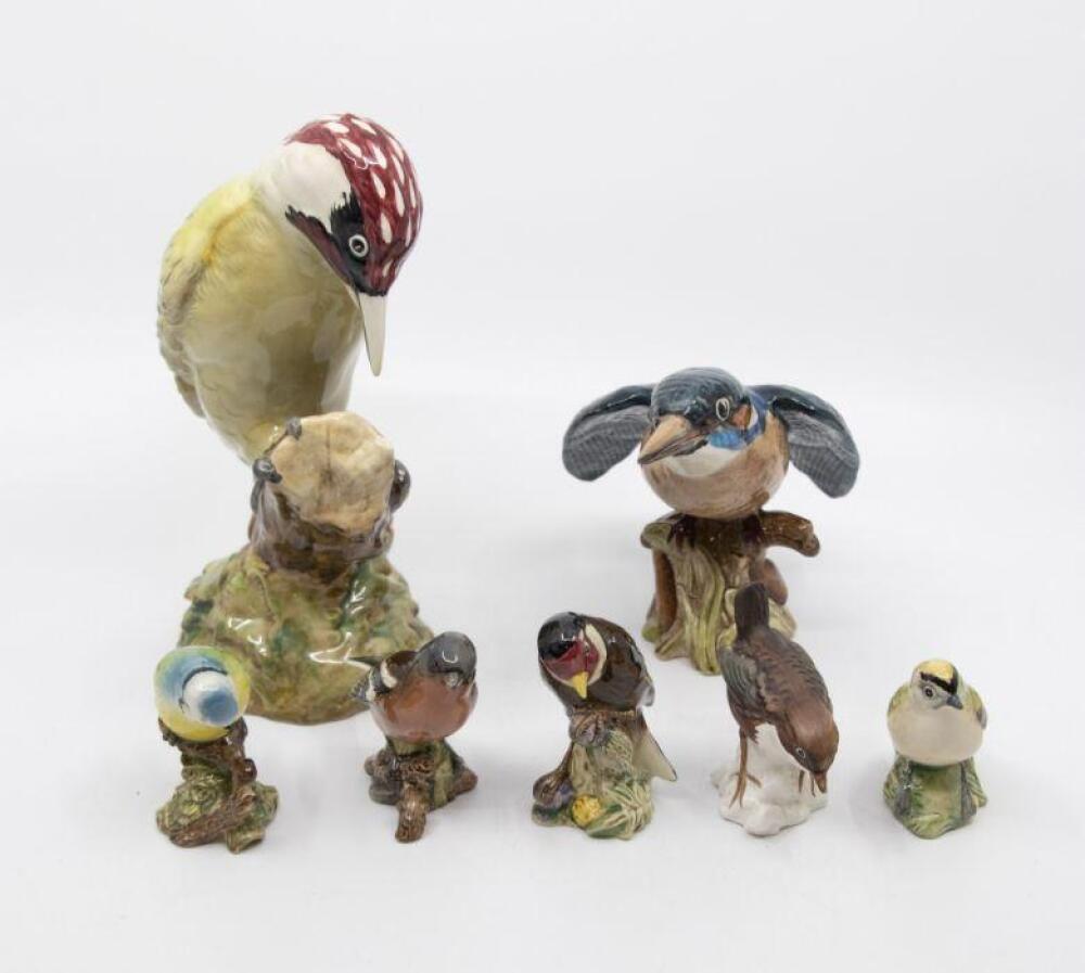 A collection of Beswick birds
