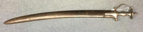 An Indian Talwar style Sword with plain curved single edged 74cm long ...