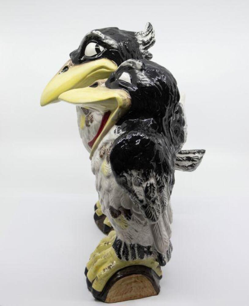 Lorna Bailey 'Ray the Rook' and 'Jim the Jackdaw' large birds both ...