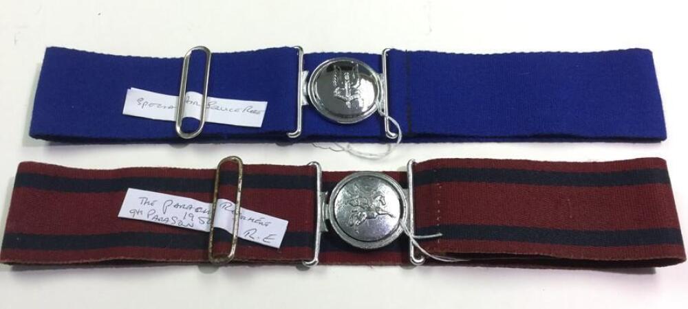 British Army Special Air Service Regiment stable belt and buckle. No ...