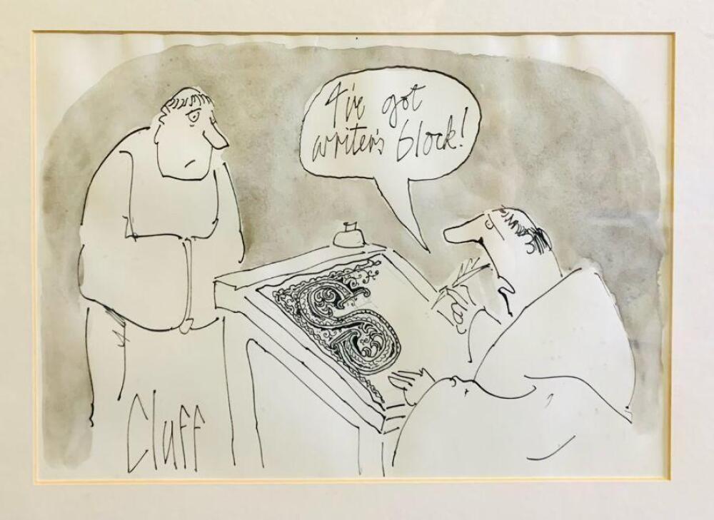 Collection of five original ink cartoons by Michael Heath, Jonathan ...